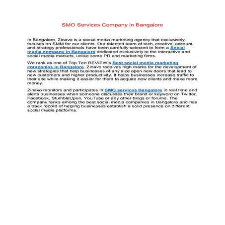 smo-services-in-bangalore | PDF