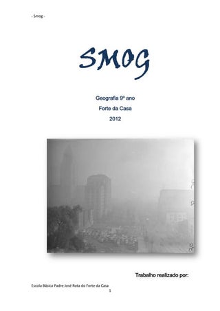 SMOG What it looks like and where it comes from | PPT