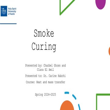 Smoke curing in food industry for meat and food | PPT