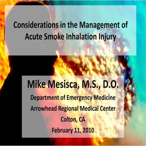 Smoke inhalation | PPTX