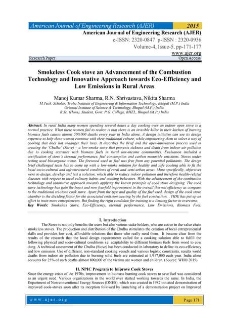 Improved Cook Stove (ICS) | PPTX