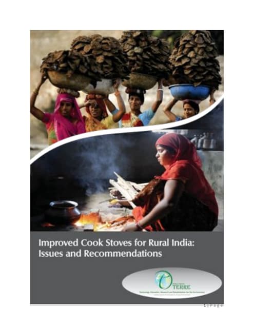 Improved Cook Stove (ICS) | PPTX | Home Appliances | Home & Garden