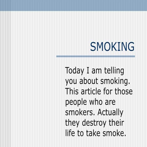Smoking | PPT