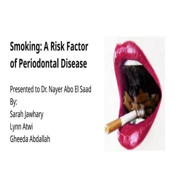 Smoking a risk factor of periodontal disease.pptx