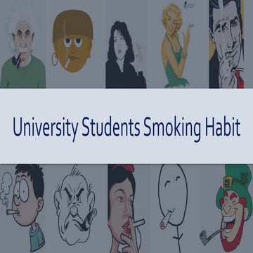 University students smoking habit(statistics) | PPT