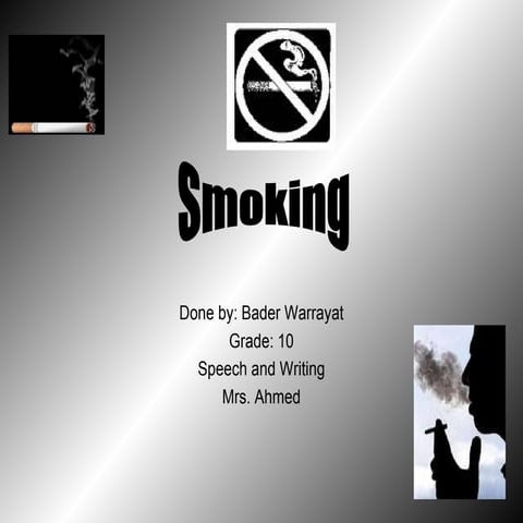 slide on smoking | PPTX