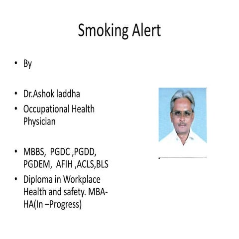 Smoking alert | PPT