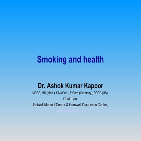 Smoking and health | PPT | Illegal Drugs, Tobacco, eCigarettes, Vaping ...