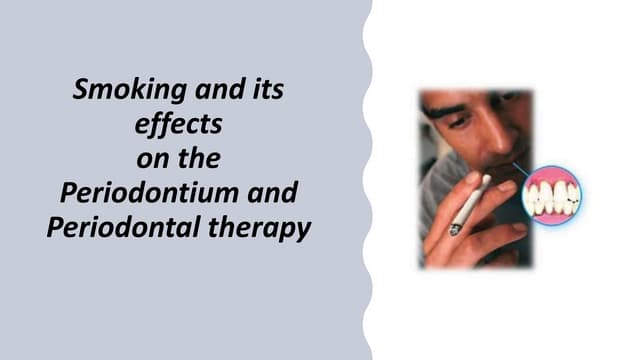 Tobacco smoking and periodontal disease.pptx