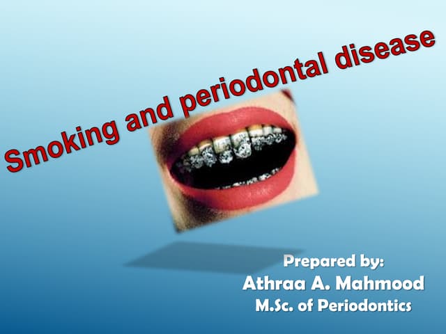 Tobacco smoking and periodontal disease.pptx