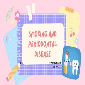 Affect of smoking on periodontium | PPTX
