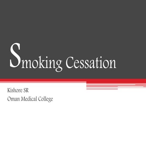 Smoking cessation | PPTX | Illegal Drugs, Tobacco, eCigarettes, Vaping ...