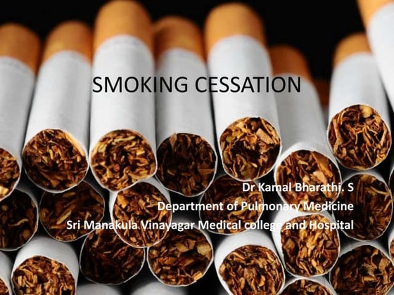 Smoking cessation | PPT