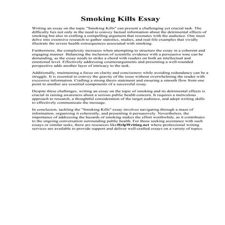 Smoking Kills Essay.pdf