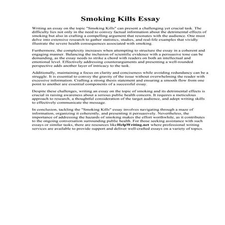 Smoking Kills Essay.pdf