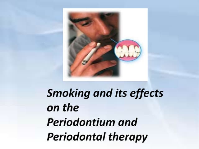 Tobacco smoking and periodontal disease.pptx