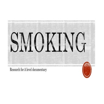 Smoking research | PPTX