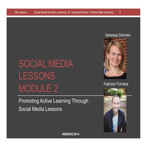 Social Media for Active Learning MOOC - Social Media Lessons Webinar ...