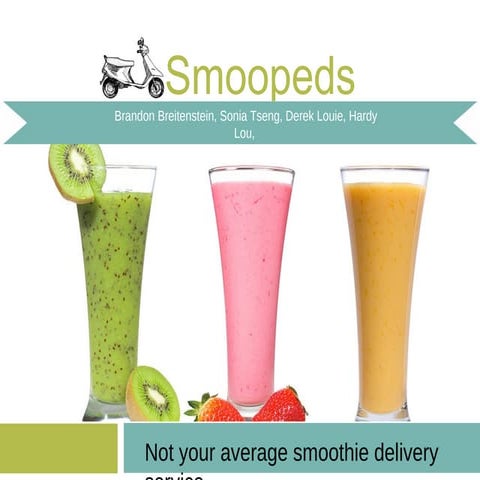 Smoothie and juice bar business plan | PPT
