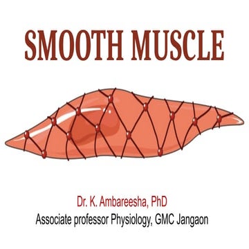 smooth muscle by Dr Ambareesha Goud PhD | PPTX