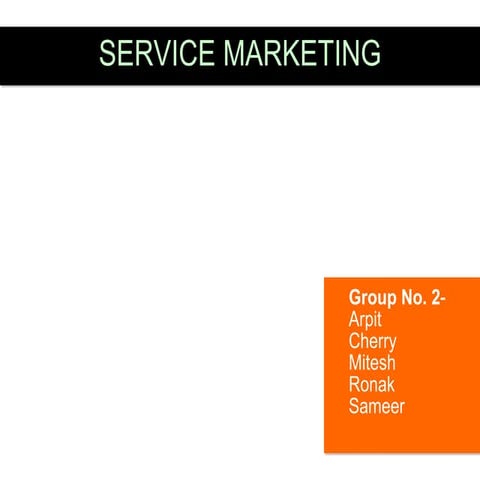 Service markting - Customer - defined standards | PPT
