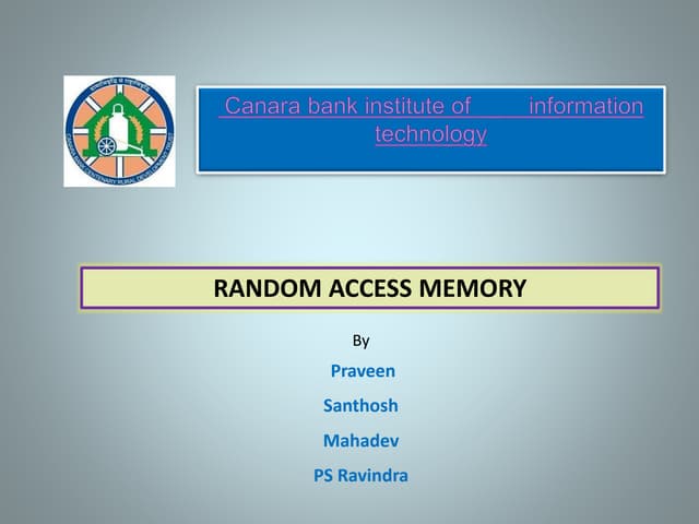 Random access memory | PPTX