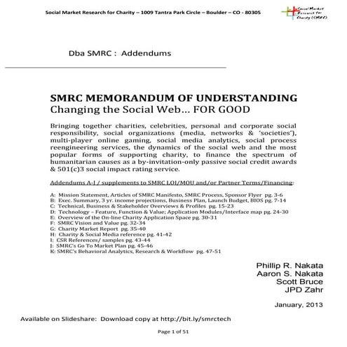 SMRC.mou.addendums | PDF | Non-Profit Organizations | Industries