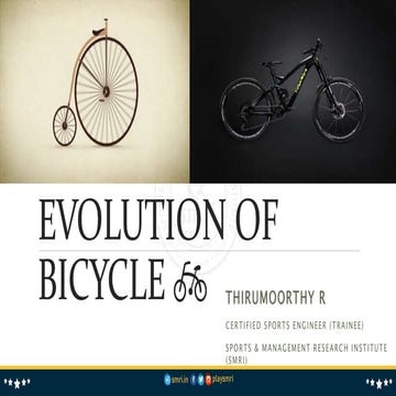 Evolution of bicycles | PPTX