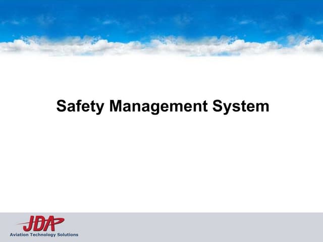 Sms Safety Management Systems Ppt