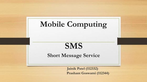 Architecture Of Mobile Computing Ppt Databases Computer Software And Applications