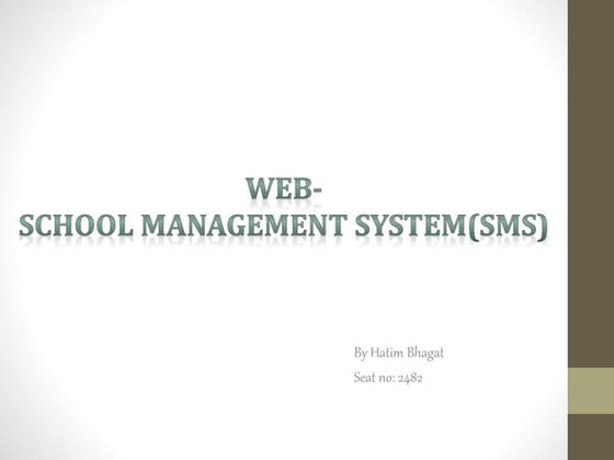 School Management System Ppt