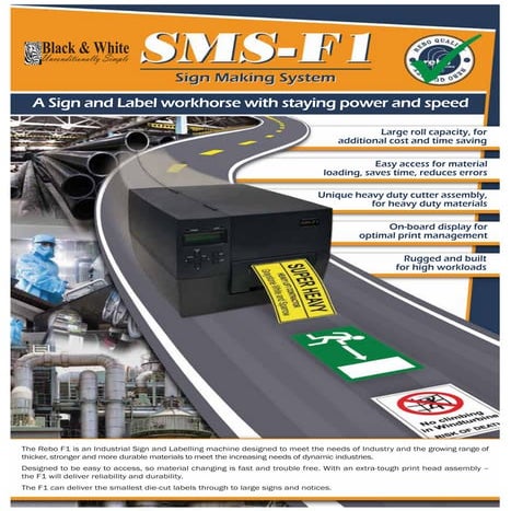 SMS-F1 Pro Label & Tag System | PDF