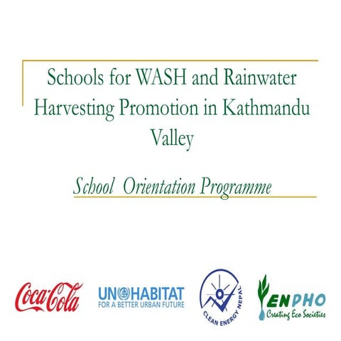 SCHOOL WATER, SANITATION & HYGIENE (WASH) CLUBS; INDICATORS OF AN ...
