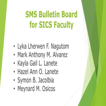 Sms bulletin board | PPT