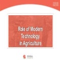 Role of Modern Technology in Agriculture | PPTX