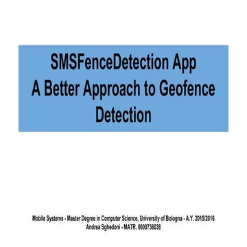 Sms fence detection | PDF