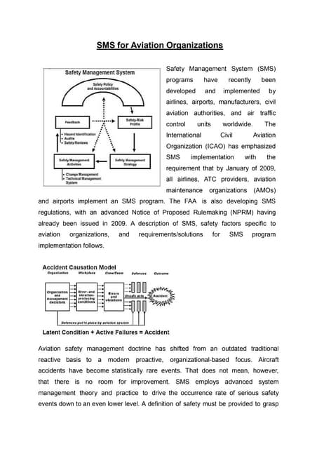 A Brief Look at Safety Management Systems in Aviation | PPT
