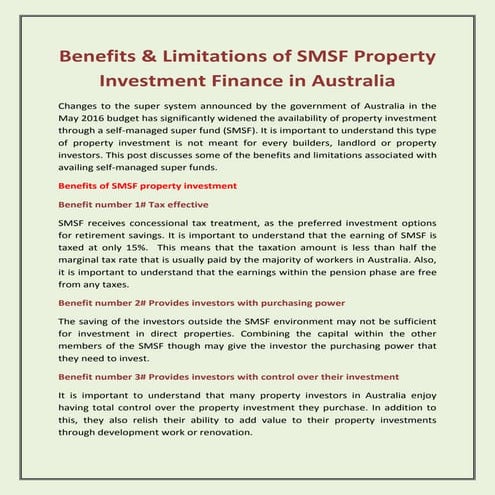 SMSF | PDF