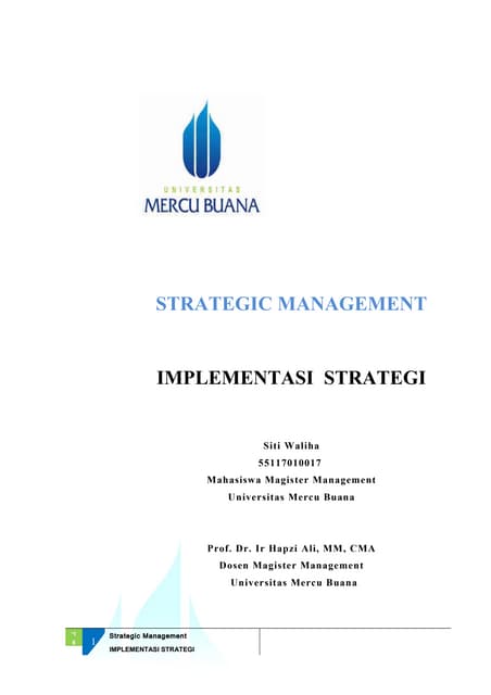Implementasi Strategi | PPTX