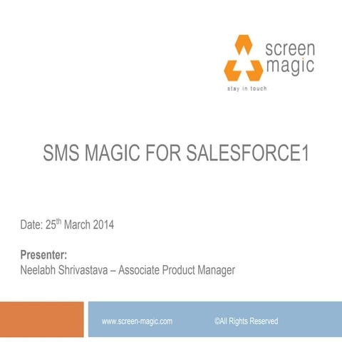 SMS Magic for Salesforce1: Features and Essential usecases | PDF