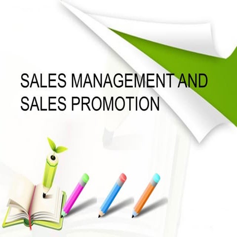 Sales Management and Sales Promotion | PPT
