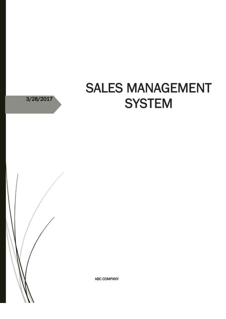 Sales management | PPT