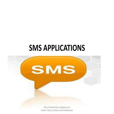 INTRODUCTION TO SMS TECHNOLOGY | PPT