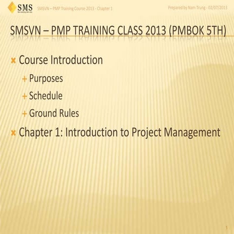 Smsvn pmp training_slides_chapter_1 | PPTX