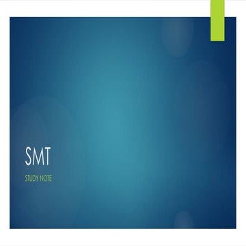 Surface mount technology(smt) | PPTX