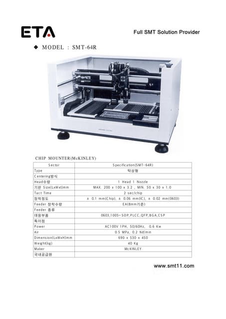 Smt label feeder | PDF