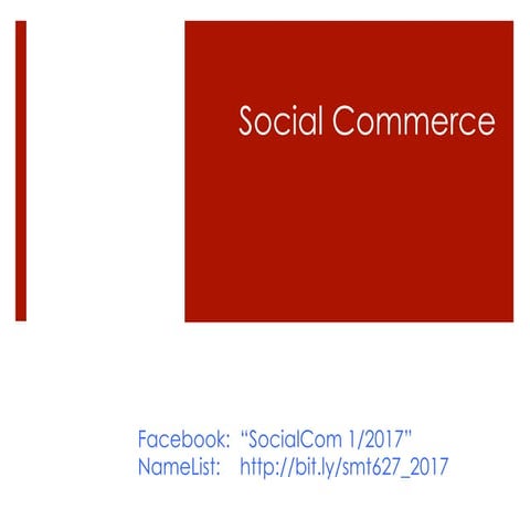 Lecture0: Introduction Social Commerce | PDF