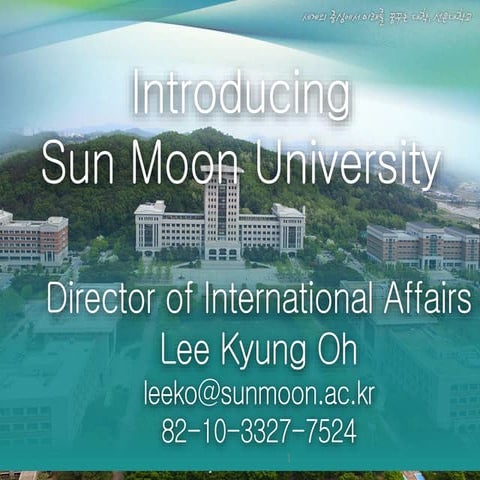 Introducing Sunmoon University | PPTX