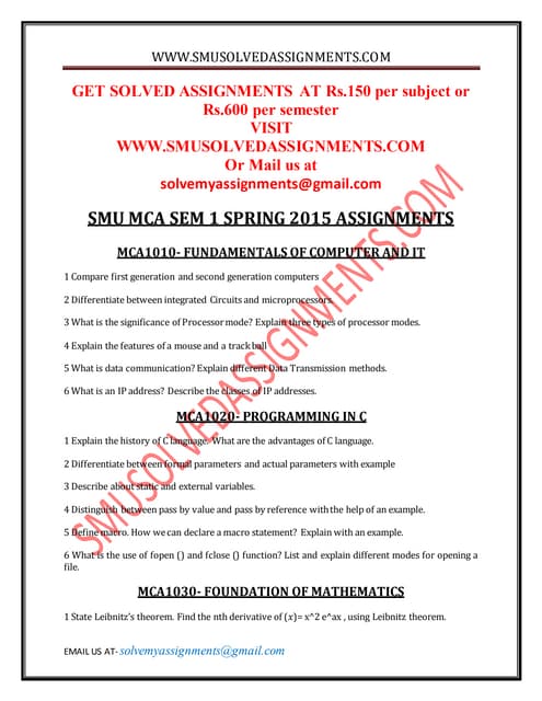 Mscit spring assignments | PDF