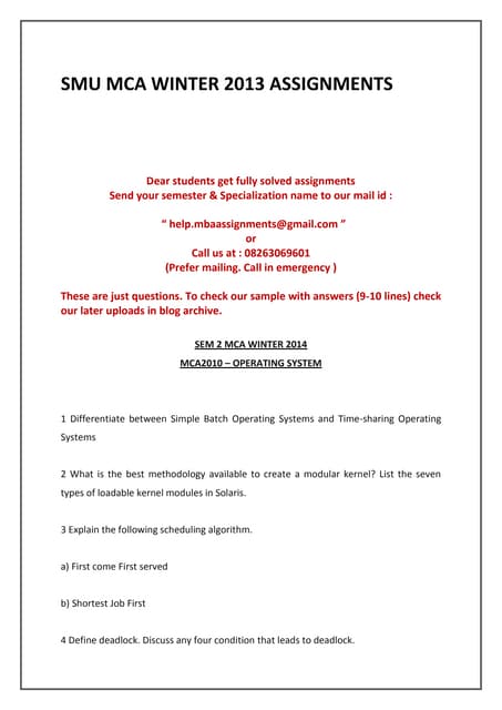 Mscit spring assignments | PDF